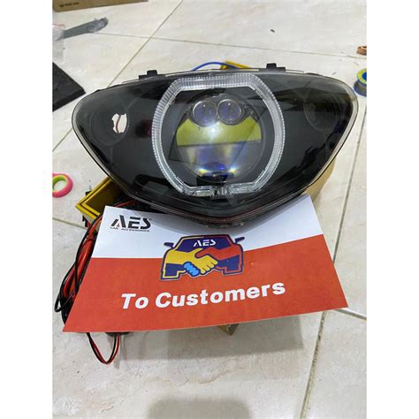 Jual Lampu Depan Mio Smile Set Biled 2 5 Inc Aes Turbo Se Dobel Laser