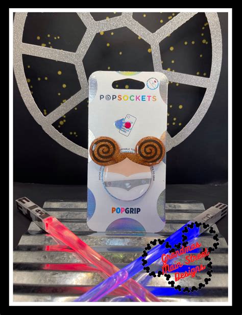 Princess Leia Inspired Disney Popsocket ® Phone Grip Badge Etsy