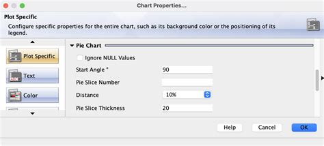 I Net Clear Reports Help Pie Chart