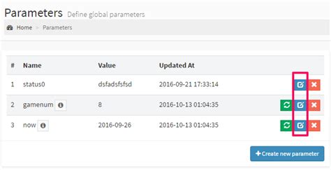 Global Parameters Dbface Documentation