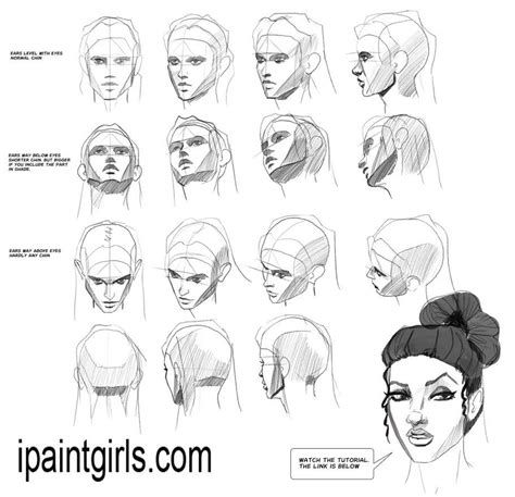 Helpful Face Angles Drawing Angles Drawing Tutorial Face