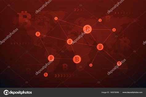 blockchain network concept distributed ledger computer connec stock