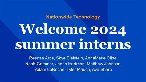 Nationwide Interns Michael Carrel