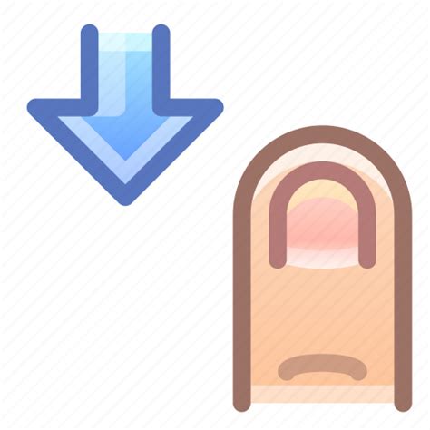 Finger Scroll Down Touch Icon Download On Iconfinder