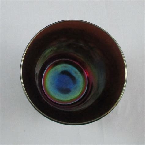 Antique Imperial Tiger Lily Purple Carnival Glass Tumbler Carnival Glass