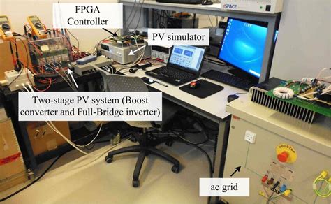 Experimental Setup Of The Two Stage Grid Connected Pv System
