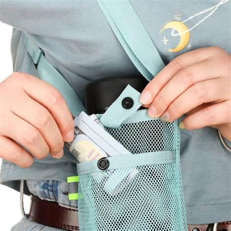 Badu Bg Капак за бутилка вода Чанта за мобилен телефон Аксесоари за къмпинг Мрежеста торбичка с