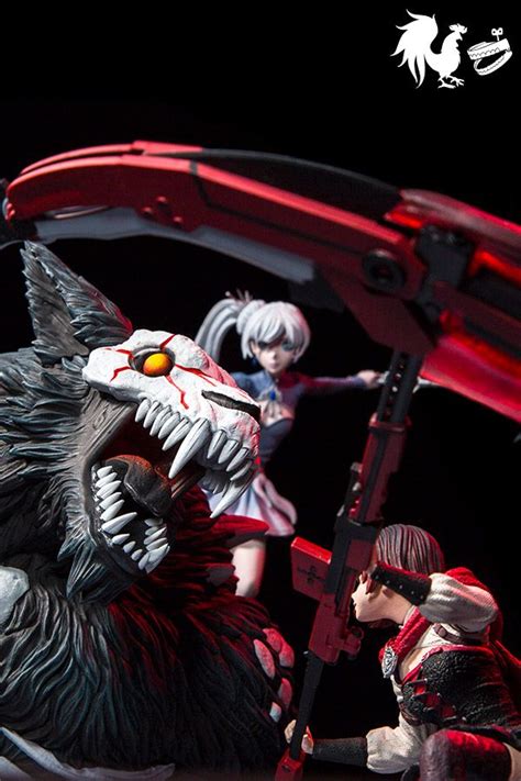 Rwby Limited Edition Alpha Beowolf Battle Statue Rare 45 Off