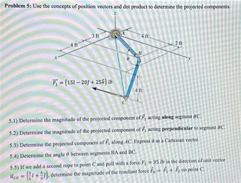 Solved Problem Use The Concepts Of Position Vectors And Chegg Com