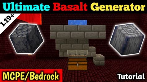 Minecraft Easiest Basalt Generator In Pe 119 Bedrockjavaps4xbox