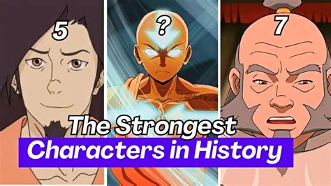 The 10 Strongest Benders In Avatar The Strongest Characters In History Youtube