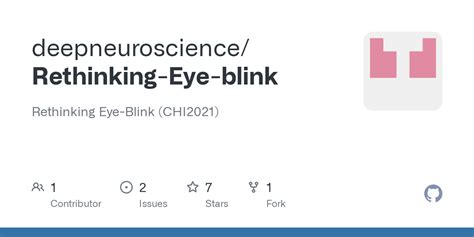 GitHub Deepneuroscience Rethinking Eye Blink Rethinking Eye Blink CHI