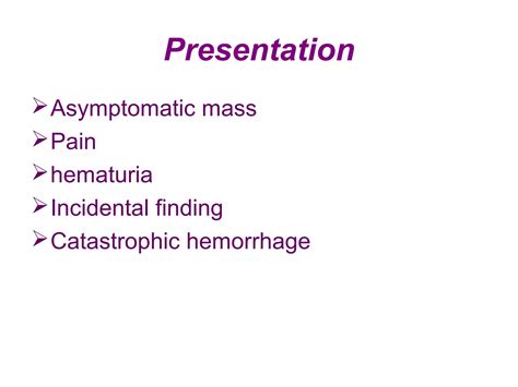 Renal Tumors Ppt