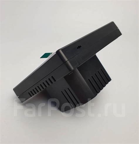 Терморегулятор теплого пола Tuya Wi Fi сенсорный черный с черной