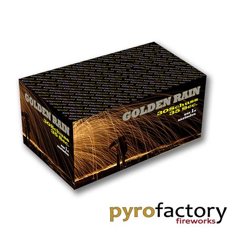 Golden Rain Pyromaster Feuerwerk Vom Pyrotechniker Premium Feuerwerk