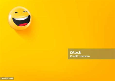 웃는 이모티콘이 있는 벡터 벽지 복사 공간이 있는 3d 벡터 배경 3차원 형태에 대한 스톡 벡터 아트 및 기타 이미지 3차원 형태 감정 개념 Istock