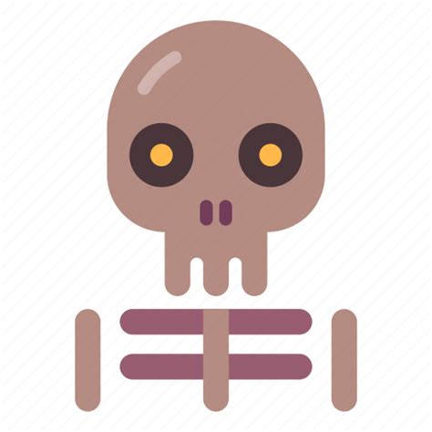 Bone Halloween Holiday Horror Scary Skeleton Skull Icon