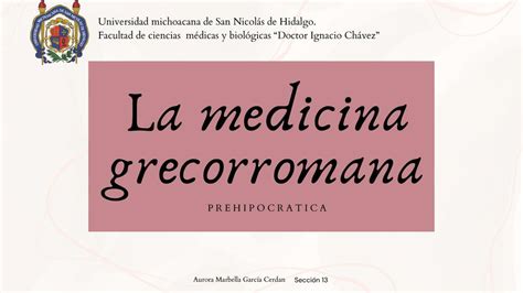 Historia De La Medicina Aurora García Udocz
