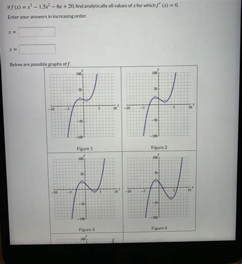 Solved If Fx X2 15x² 6x 20 Find Analytically All