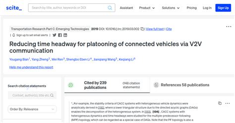 Reducing Time Headway For Platooning Of Connected Vehicles Via V2v Communication