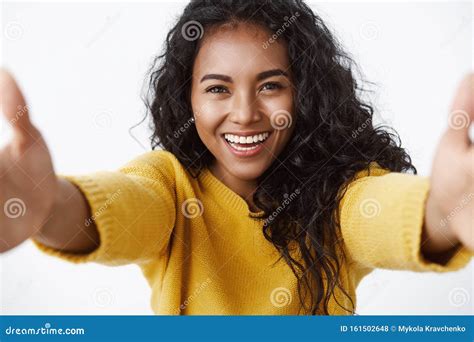 Happiness Emotions And Women Concept Attractive Cheerful African