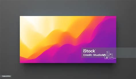 생생한 그라데이션이있는 창조적 인 디자인 템플릿 광고 마케팅 프리젠 테이션을위한 3d 벡터 일러스트 레이션 투시 뷰 3차원 형태에 대한 스톡 벡터 아트 및 기타 이미지