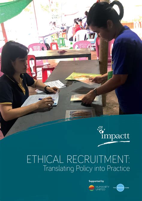 Ethical Recruitment Translating Policy Into Practice Business And