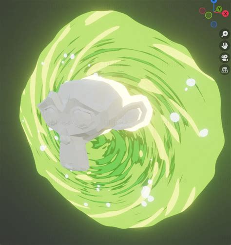 Rick And Morty Portal Procedural Blender Material