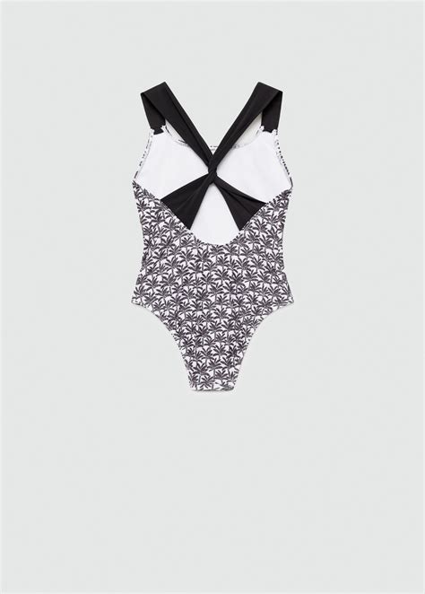 Palm Trees Print Swimsuit