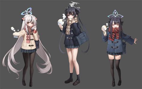 Kisaki Kokona Shun And Shun Blue Archive Drawn By Chirang Danbooru