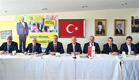 T C İstanbul Valiliği İstanbul Taksiciler Esnaf Odasında Toplantı