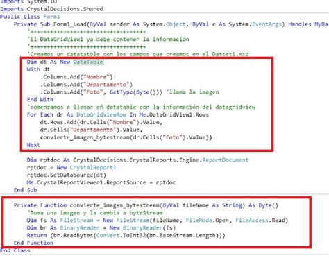 Exportar Un Datagridview A Crystal Report