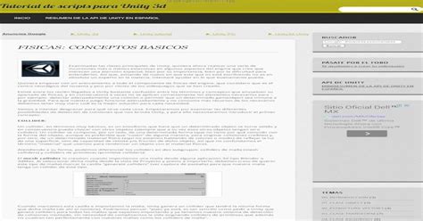 fisicas conceptos basicos tutorial de scripts para unity 3d [pdf