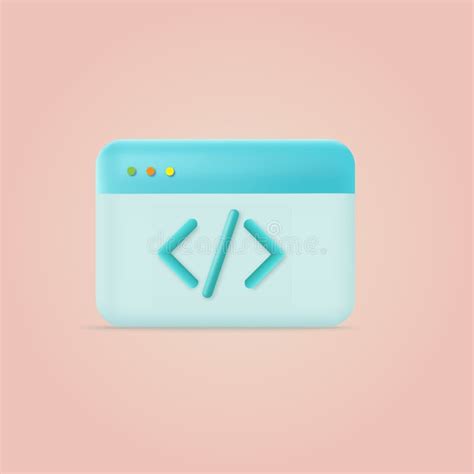 3d website coding web page concept vector stock vector illustration
