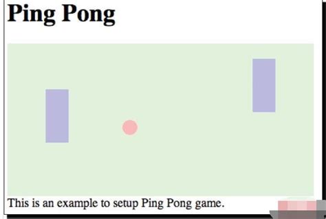 Html5 Game Development Ping Pong Game Example 2 H5 Tutorial Php Cn