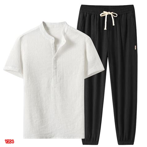 Y204린넨상하세트 신사패션