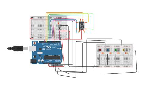 Circuit Design Copy Of Ludo 7 Segment Tinkercad