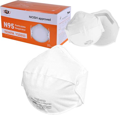 Jp [yq Yichita] N95マスク 医療用 コロナ対策 Niosh認証 個包装 20枚 カップ式 頭掛け式