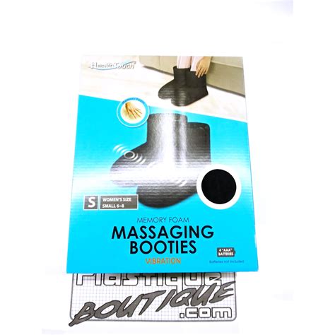 Health Touch Black Massaging Booties Small New In Box The