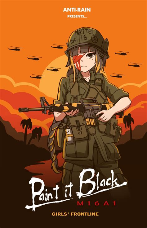 Marpaparp M16a1 Girls Frontline Girls Frontline Absurdres Highres Aircraft Ammunition