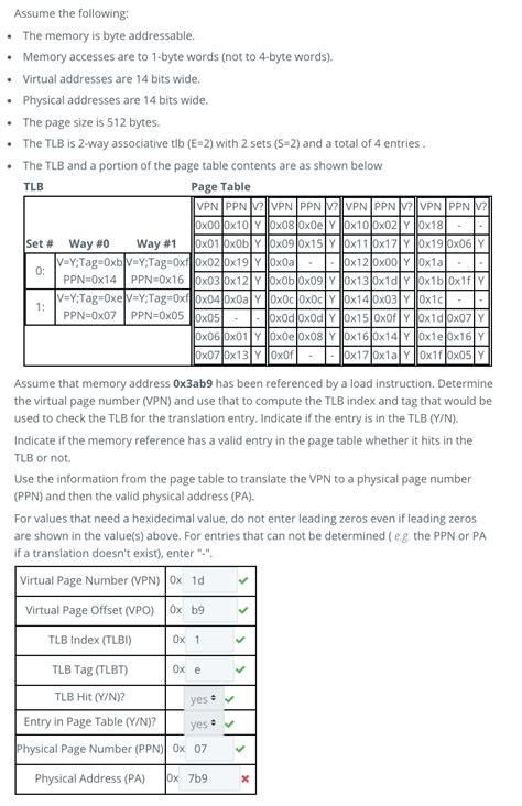 Assume The Following • The Memory Is Byte