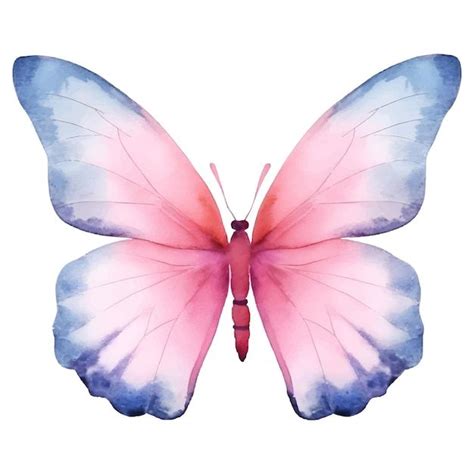 Clipart De Borboleta Inseto Aquarela Com Várias Cores Vetor Premium