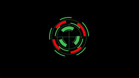 Hud Circle Interfaces Hi Tech Futuristic Display Hologram Button