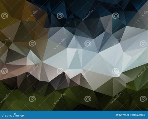 vector irregular polygon background with a triangle pattern in natural