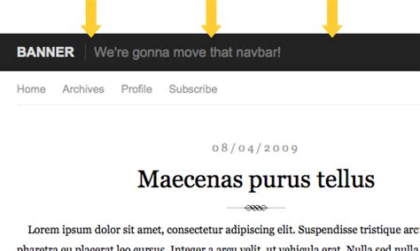 CSS Hack Move Your TypePad Navbar Above The Banner Everything Typepad