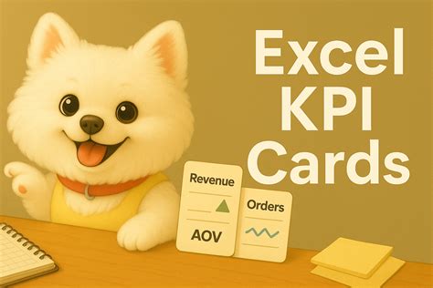 Excel Kpi քարտի դասավորություն Ավտոմատ տեղադրում Wraprows ի Vstack ի և Sparkline ի միջոցով