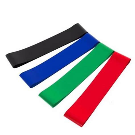 4pcsset 50cm Elastic Tension Resistance Bands 4 Levels Rubber Loops