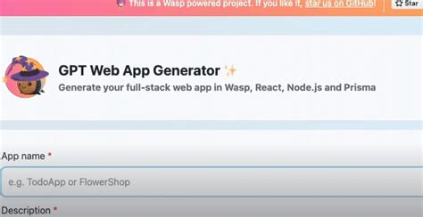 Creating New App With Ai Wasp