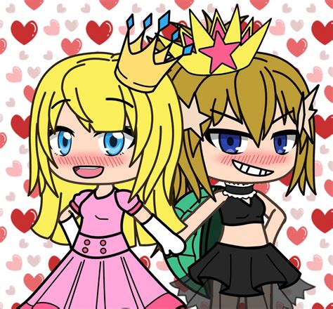 Peach X Bowsette By Milky Way Zeo On Deviantart