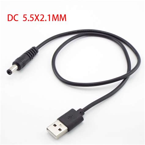 สายเคเบิลเชื่อมต่อ Usb Type A ตัวผู้ เป็น Dc ขนาด 5 5x2 1 มม ยาว 0 5 1 2 ม Diy Shopee Thailand